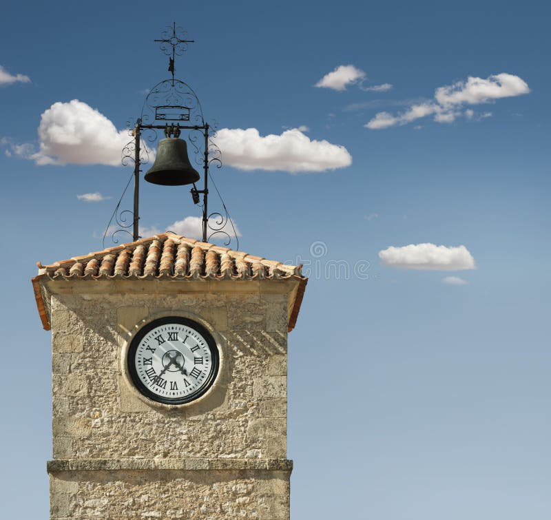 Antique Clock on a Building Stock Photo - Image of building, clock ...