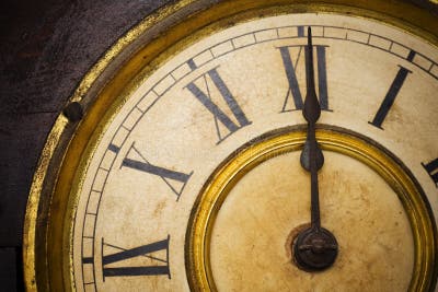 Antique Clock Face stock image. Image of hours, sepia - 3998247