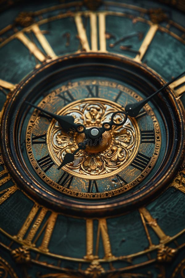 Antique clock face stock image. Image of nostalgia, perception - 312228193