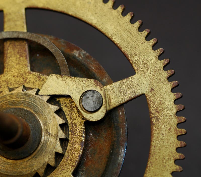 Collage of Clocks on Vintage Background Stock Illustration ...