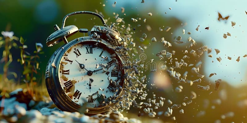 Antique Clocks Will Crumble into Pieces Stock Image - Image of history ...