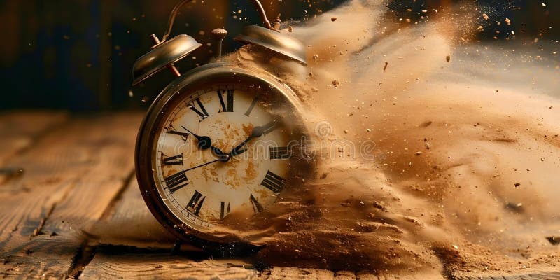 Antique Clocks Will Crumble into Pieces Stock Image - Image of number ...