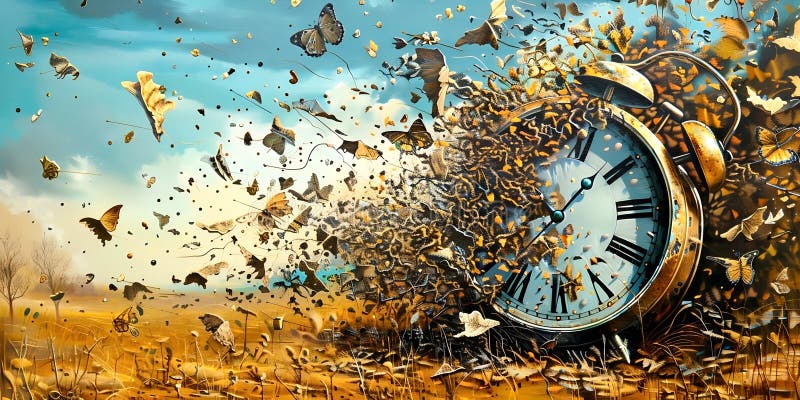 Antique Clocks Will Crumble into Pieces Stock Photo - Image of face ...