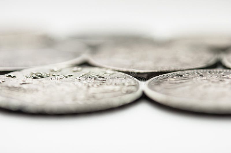 Antique Coins Lettering Edges Stock Photo - Image of grunge, bank ...