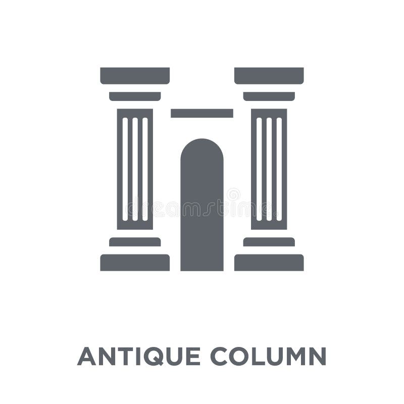 Antique Column Icon from Museum Collection. Stock Vector - Illustration ...