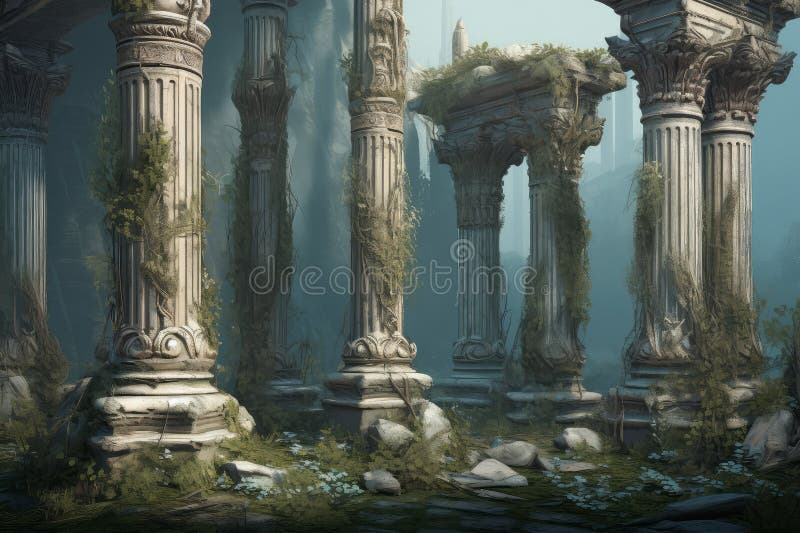 Ancient Greek Columns Green Stock Illustrations – 132 Ancient Greek ...