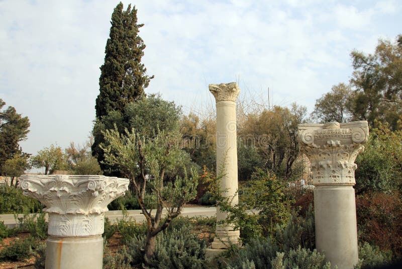 Antique Columns stock image. Image of travel, israel - 52679143