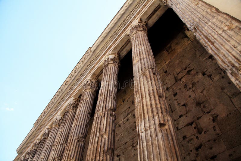 Antique Columns in Rome, Italy. Stock Photo - Image of italian, italy ...