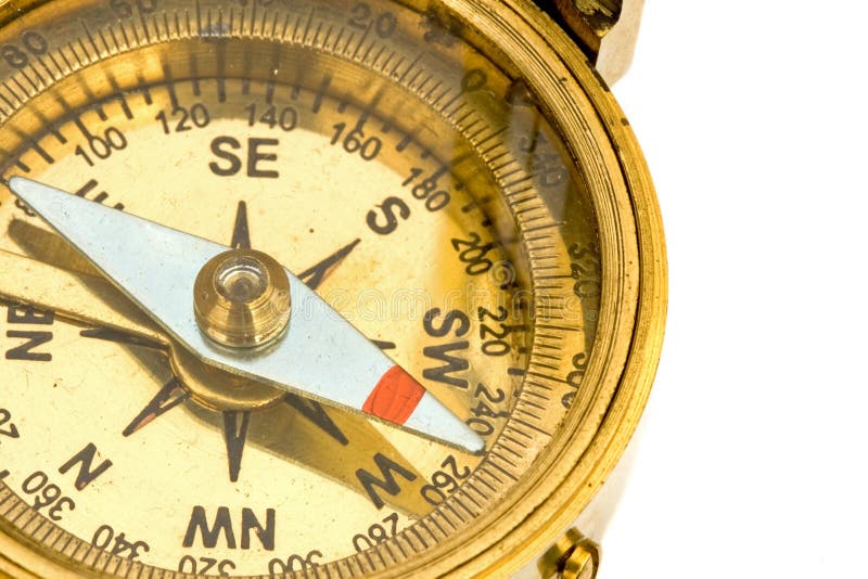 Compass dial Close-up stock photo. Image of guide, east - 282080