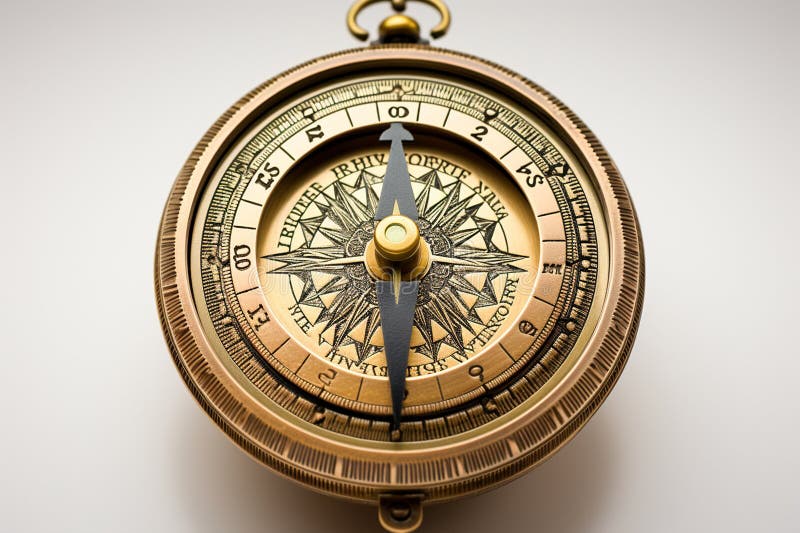Antique Compass with Transparent Background. AI Stock Illustration ...