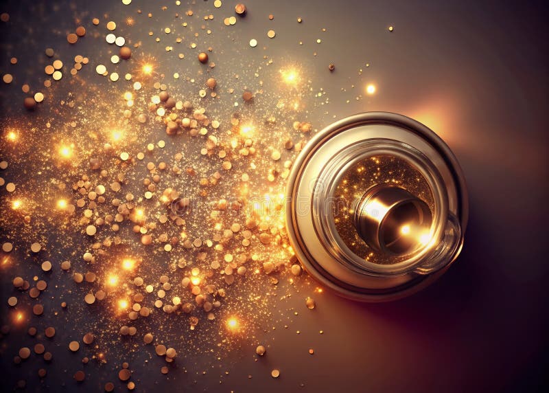 Antique Conversion Machine a Glowing Overhead Perspective of a Retro ...