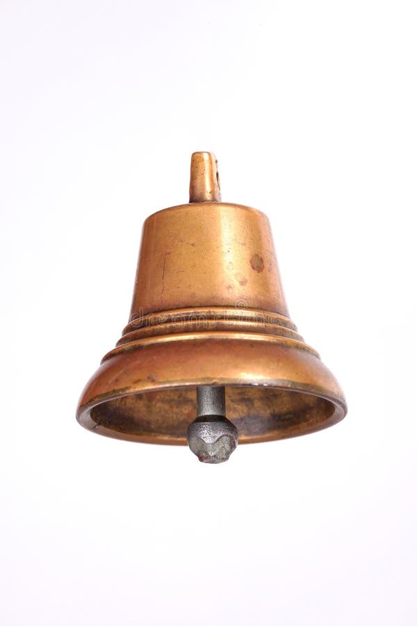 Antique Copper Small Bell White Background Stock Photos - Free ...