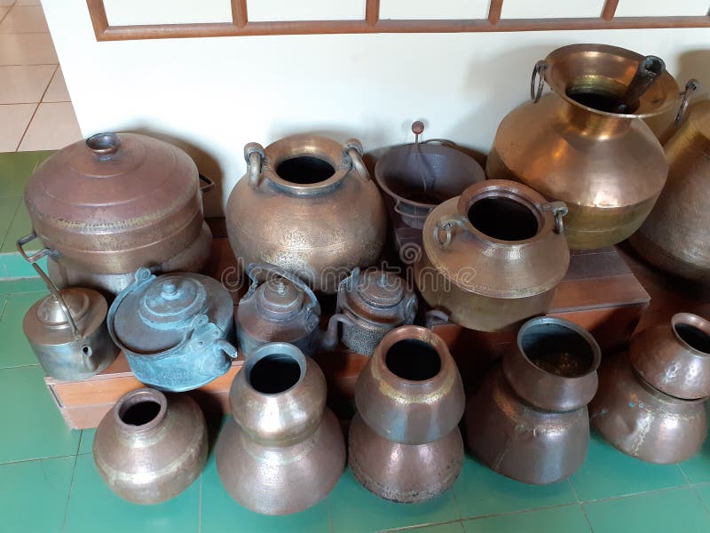 Antique Crockery Items in a Museaum in Goa South Stock Image - Image of ...