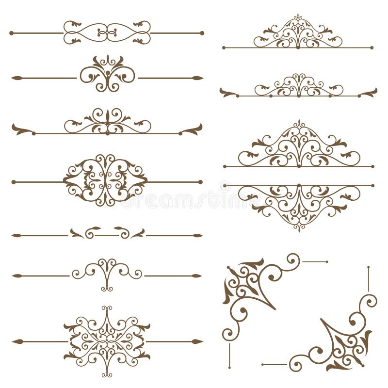 Baroque Dividers Stock Illustrations – 1,432 Baroque Dividers Stock ...