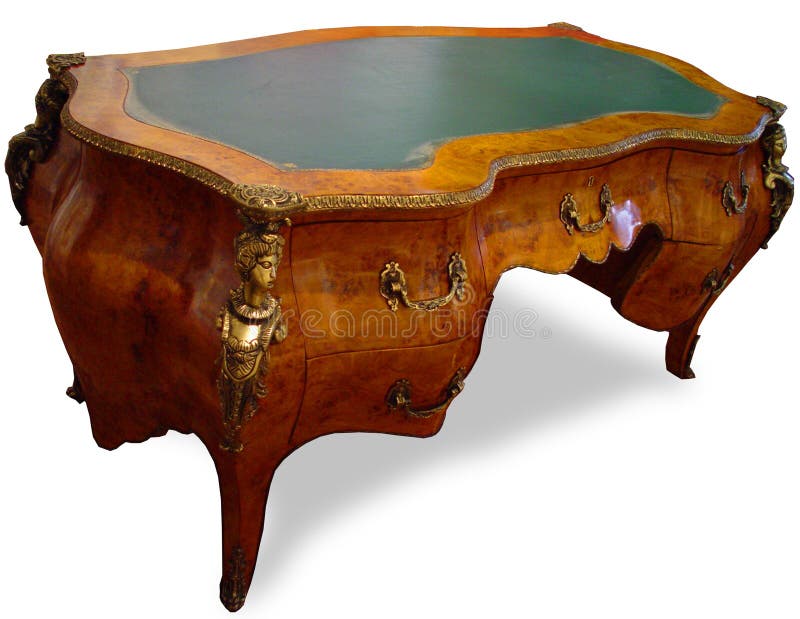 Antique Desk stock image. Image of drawers, fancy, maple - 70199