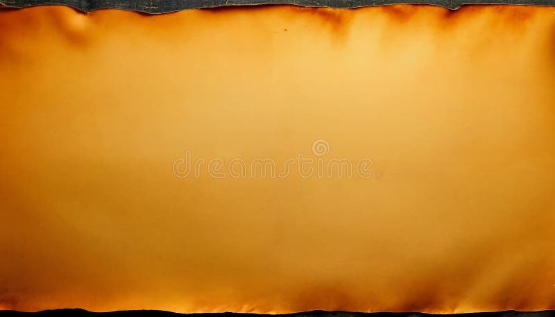 Antique Distressed Parchment Paper. an Unwrapped Roll of Yellowed Paper ...