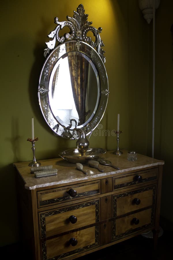 Antique Dressing Table stock photo. Image of border, design - 31038218