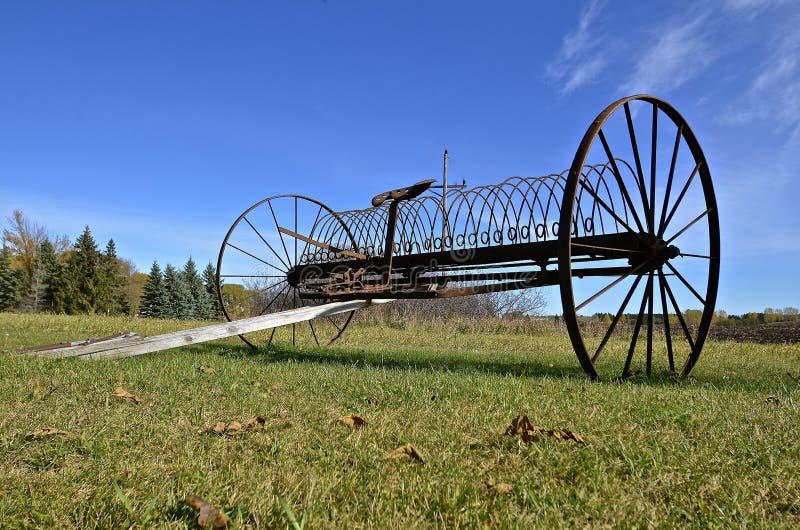 Antique dump rake stock photo. Image of farming, scrap - 81056856