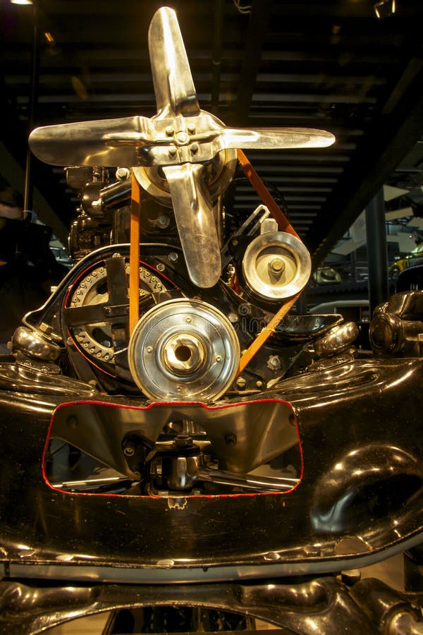 Antique Engine in the Museum Stock Photo - Image of transportation ...