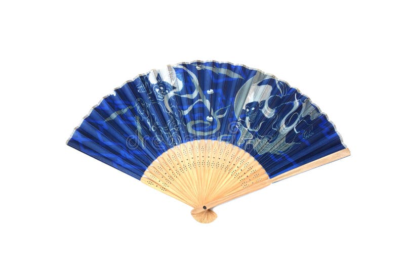 Antique Fan Japanese Folding Stock Photo - Image of burst, oriental ...