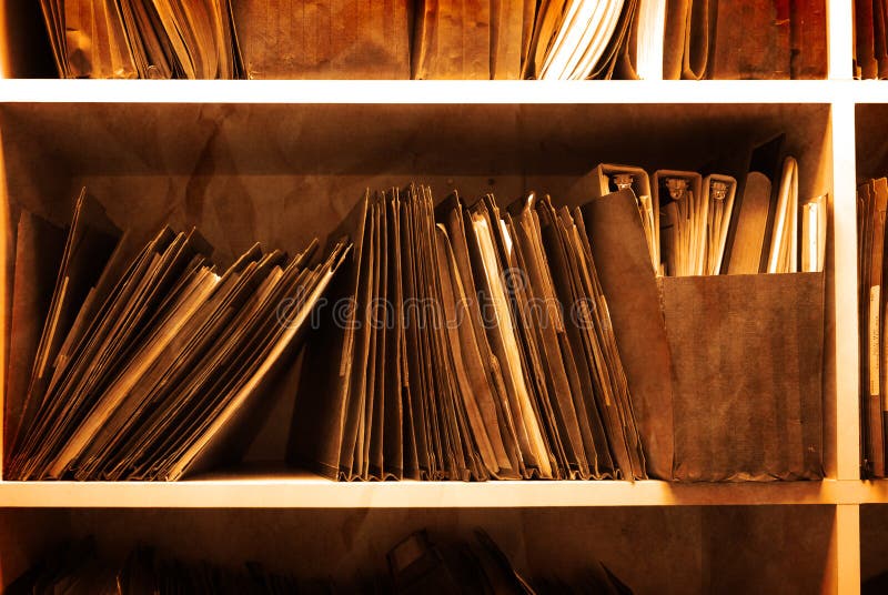 File Folders on Shelf stock image. Image of organize - 12984993
