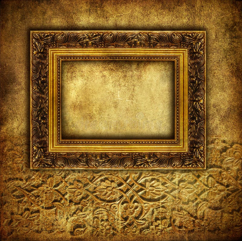Antique frame stock photo. Image of golden, paper, decorative - 12217356