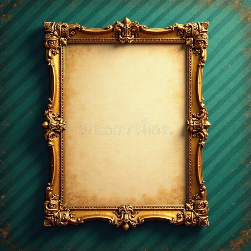Antique Frame, Aged Parchment, Textured Backdrop , Art, Retro Stock ...