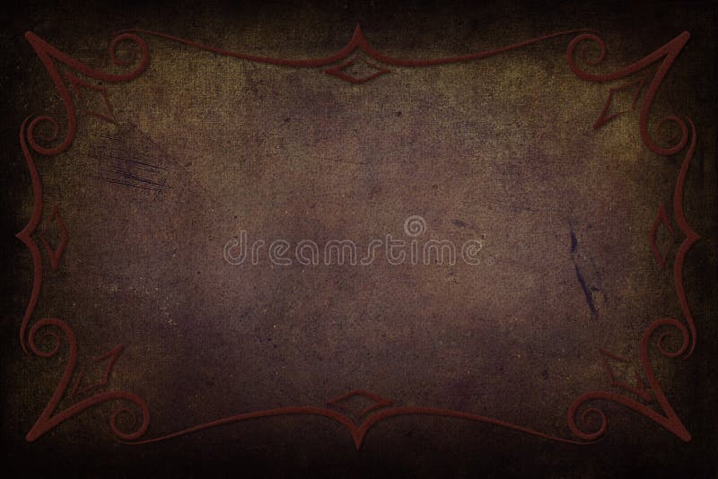 Antique Frame on Background with Wood Texture Stock Illustration ...