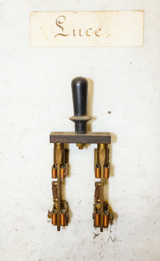Antique General Switch To Interrupt the Electric Current Stock Photo ...