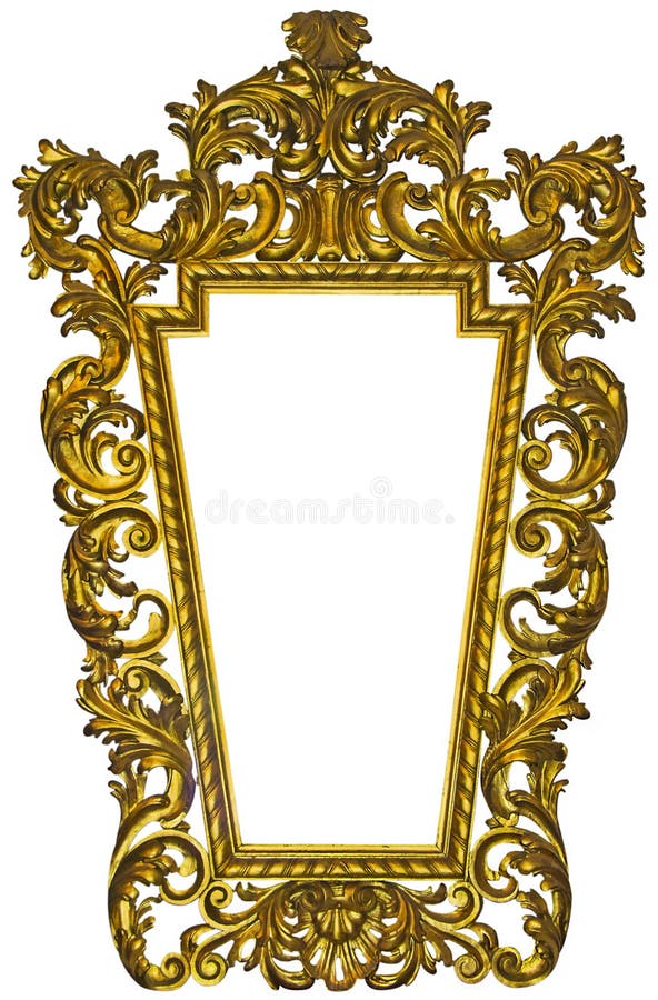 Antique gilded Frame stock photo. Image of border, ornamental - 34808340