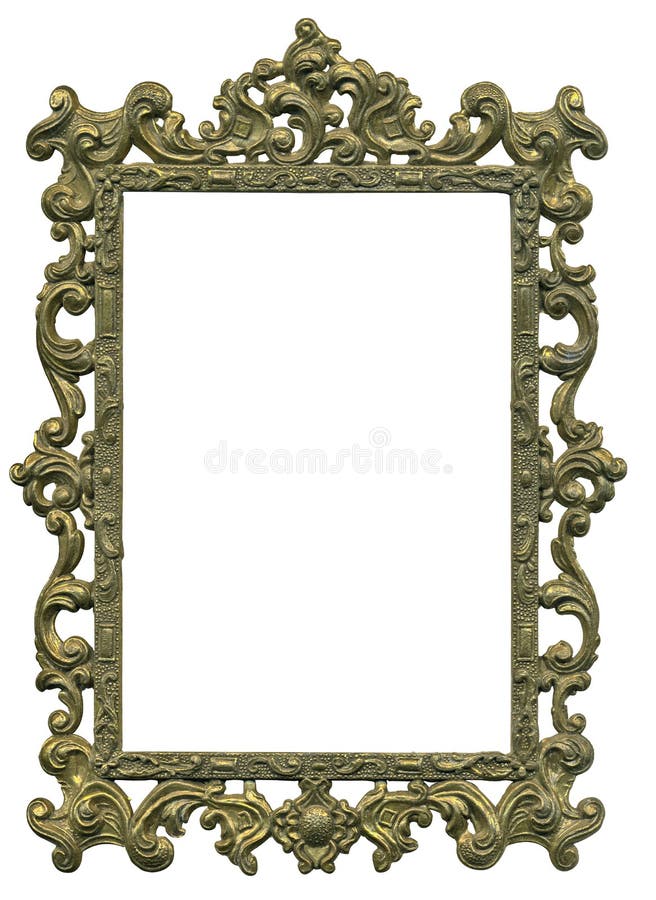 Antique Gold Frame stock image. Image of gold, antique - 7625715