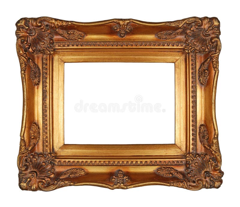Antique Gold Frame stock photo. Image of museum, blank - 7727606