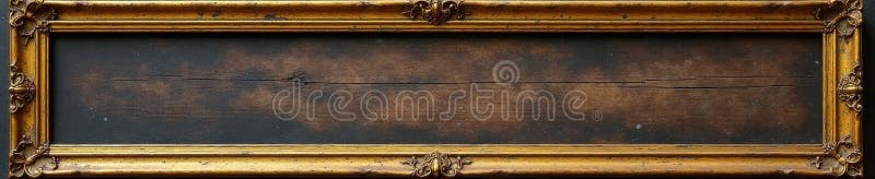 Antique Gold Frame Cutout, Long Narrow, Aged Texture, Aged, Antique ...