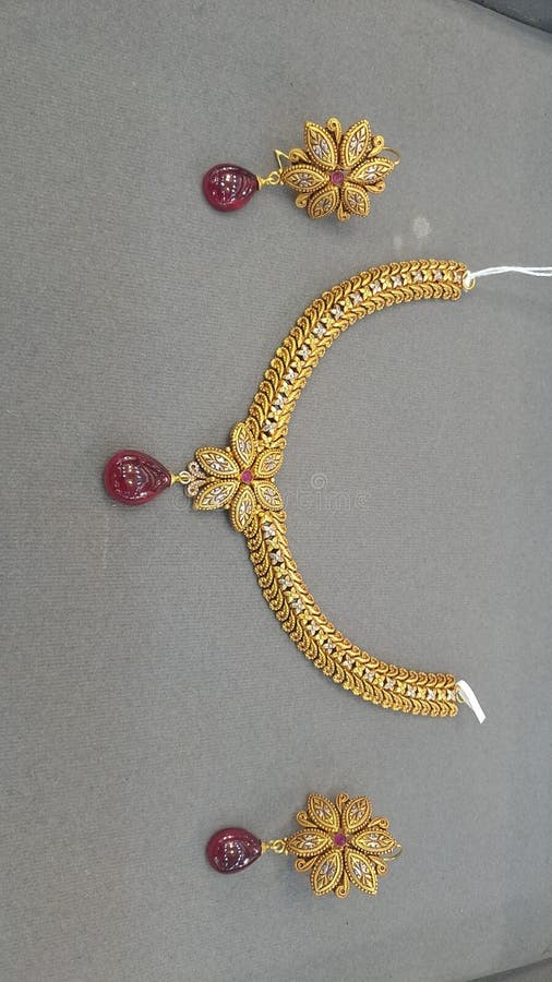 Antique Gold Jewellery Design 2023 Stock Photo - Image of jewellery ...
