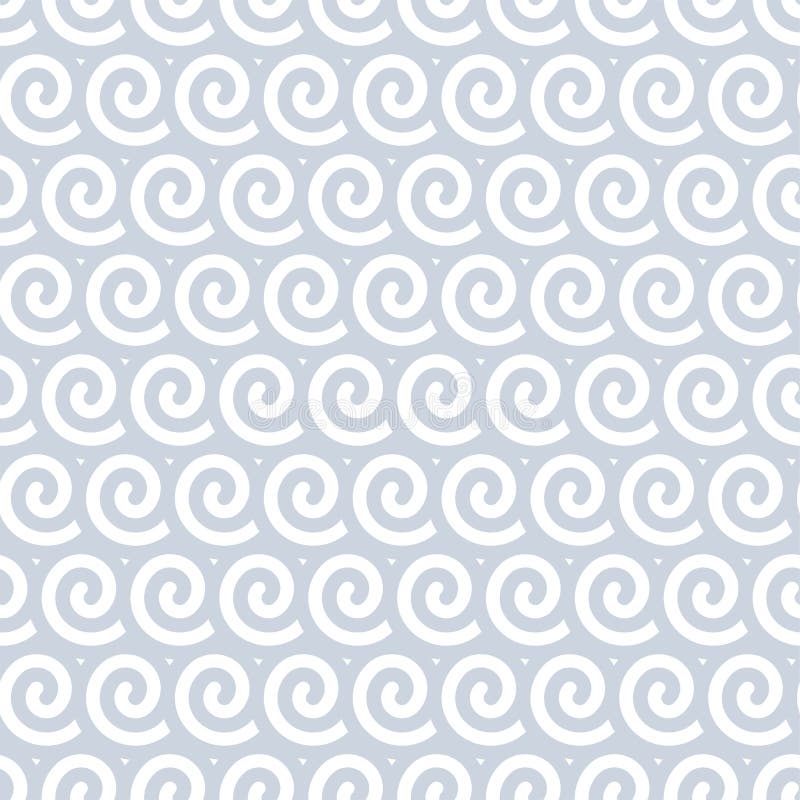 Antique Greek Pattern, Seamless Background and Spiral Shape. Vector ...