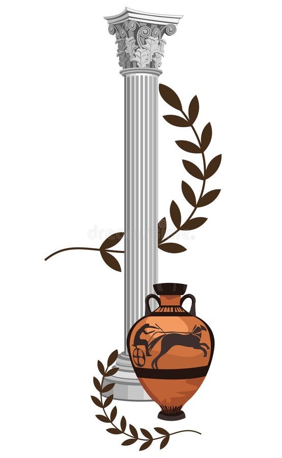 Roman Column Set, Greek Pillar, Ancient Architecture Stock Vector ... Roman Column Set, Greek Pillar, Ancient Architecture Stock Vector ...