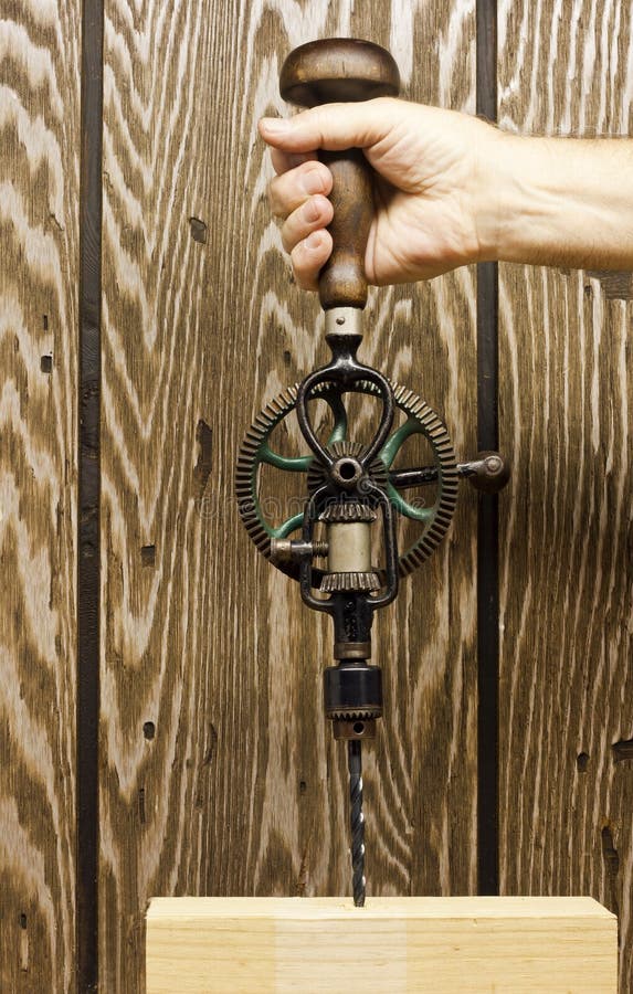 Vintage hand drill stock image. Image of rusty, antique - 25680339