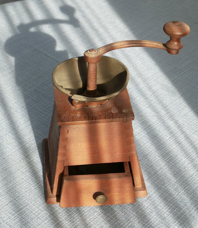 Antique hand mill stock image. Image of covered, grinder - 155945983