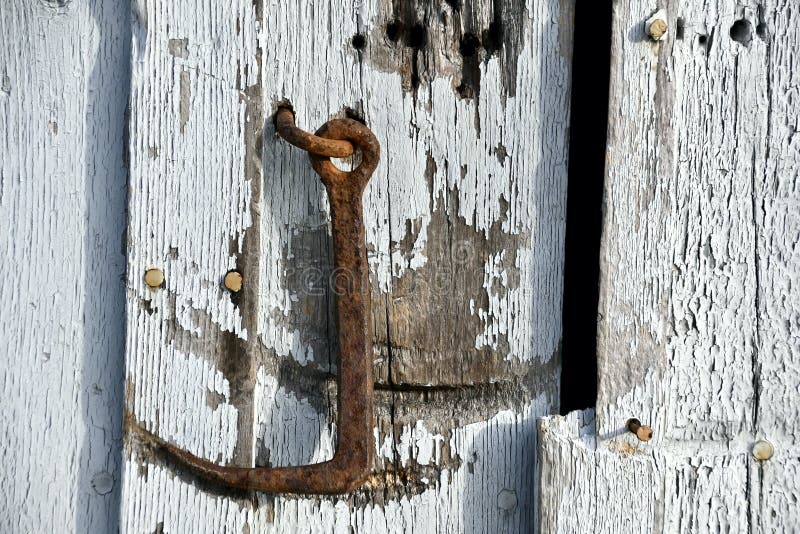 Antique Handmade Latch stock photo. Image of blacksmith - 206965174