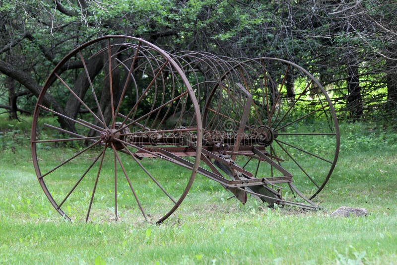 Antique Hay Rake stock image. Image of obsolete, objects - 55678593