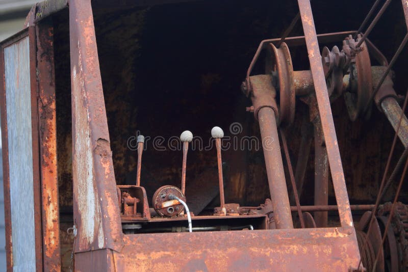 Antique Heavy Machinery and Controls Stock Photo - Image of control ...