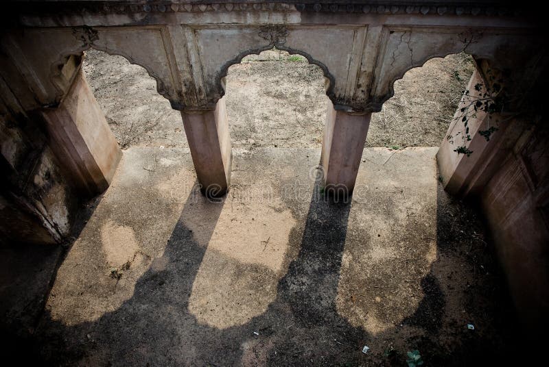 Antique hindu tample stock image. Image of painting, indian - 8758429