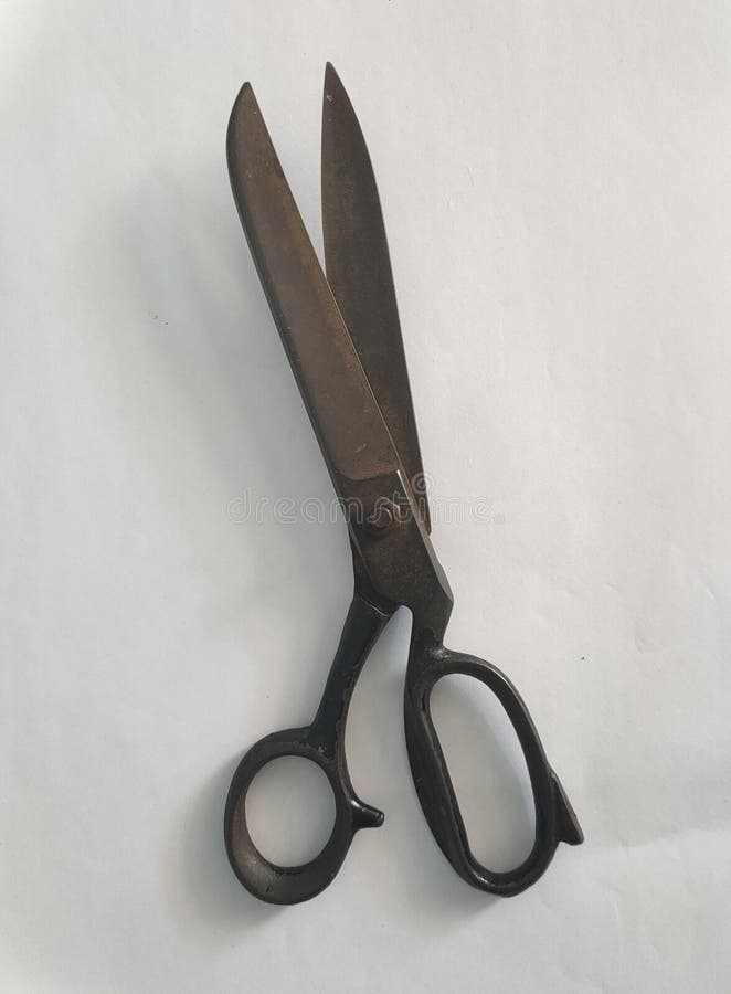 Antique iron scissors stock image. Image of wheel, antique - 269471603