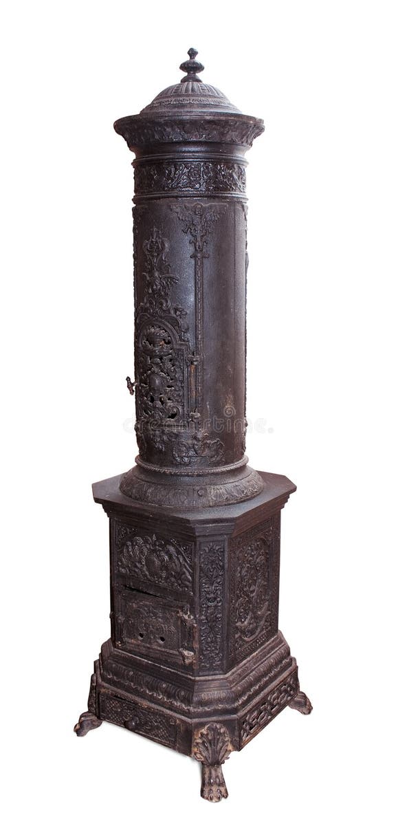 Antique iron stove stock image. Image of burning, style - 13881289
