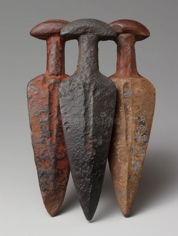 Antique Iron Tools or Weapons Stock Illustration - Illustration of ...