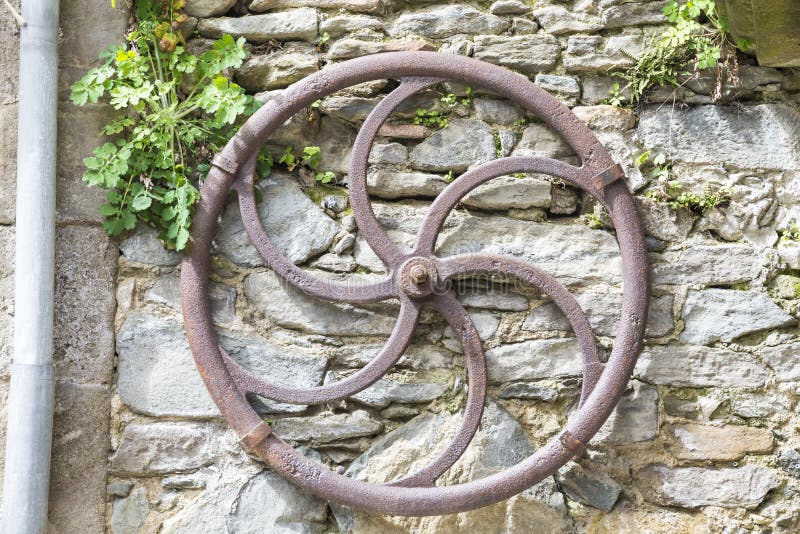 Antique iron wheel stock photo. Image of retro, iron - 54252462