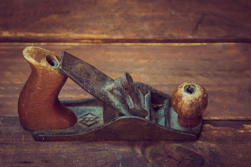 Manual Woodworking Tools for Planing Stock Photo - Image of color ...