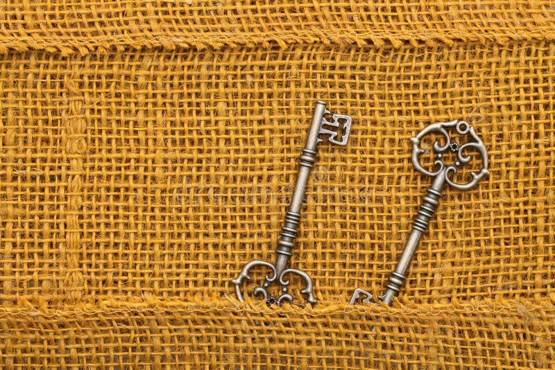 Antique key stock photo. Image of linen, object, abstract - 25321978