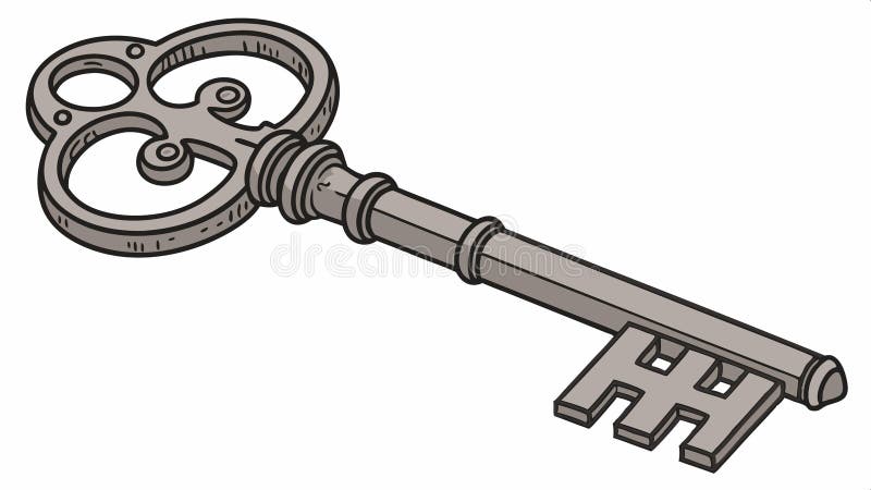 Antique Key with Tag, Vintage and Label, Old Key and Identification ...