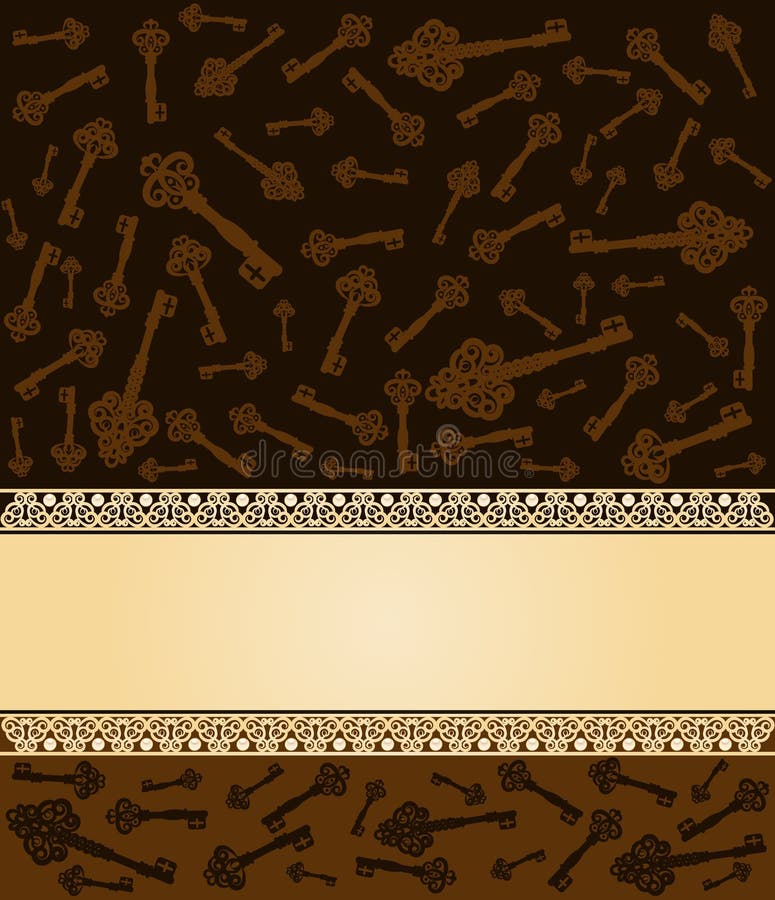 Antique Key Tapestry Background Stock Illustrations – 35 Antique Key ...